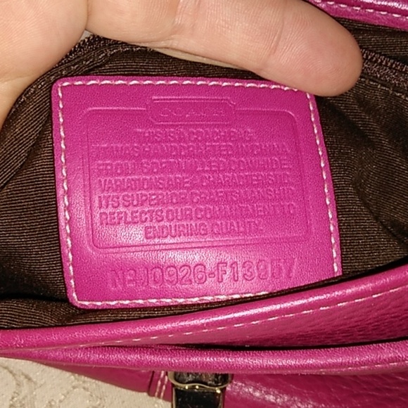 Coach | Bags | Fushia Leather Coach Shoulder Bag | Poshmark